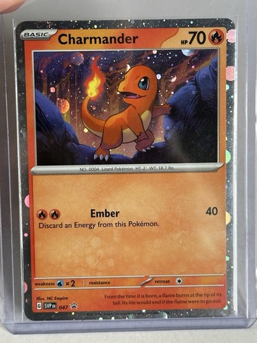 HD COSMOS HOLO Charmander 047 - Pokemon 151 Black Star Promo | eBay