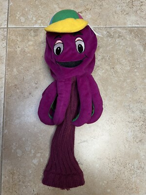 Pacific Park Golf Club Driver 1 Wood Head Cover Purple Octopus Santa ...