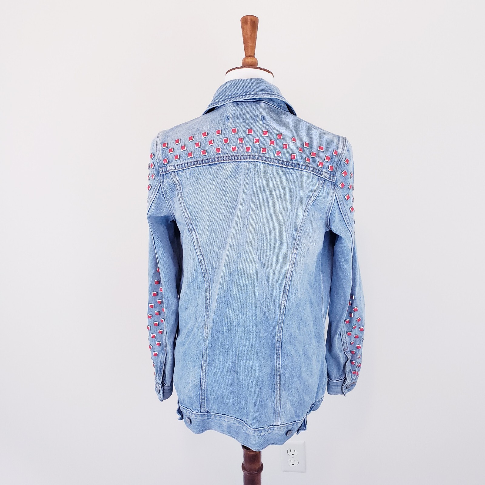 LEVI'S Vintage Trucker Jacket Rhinestone Studded Deni… - Gem