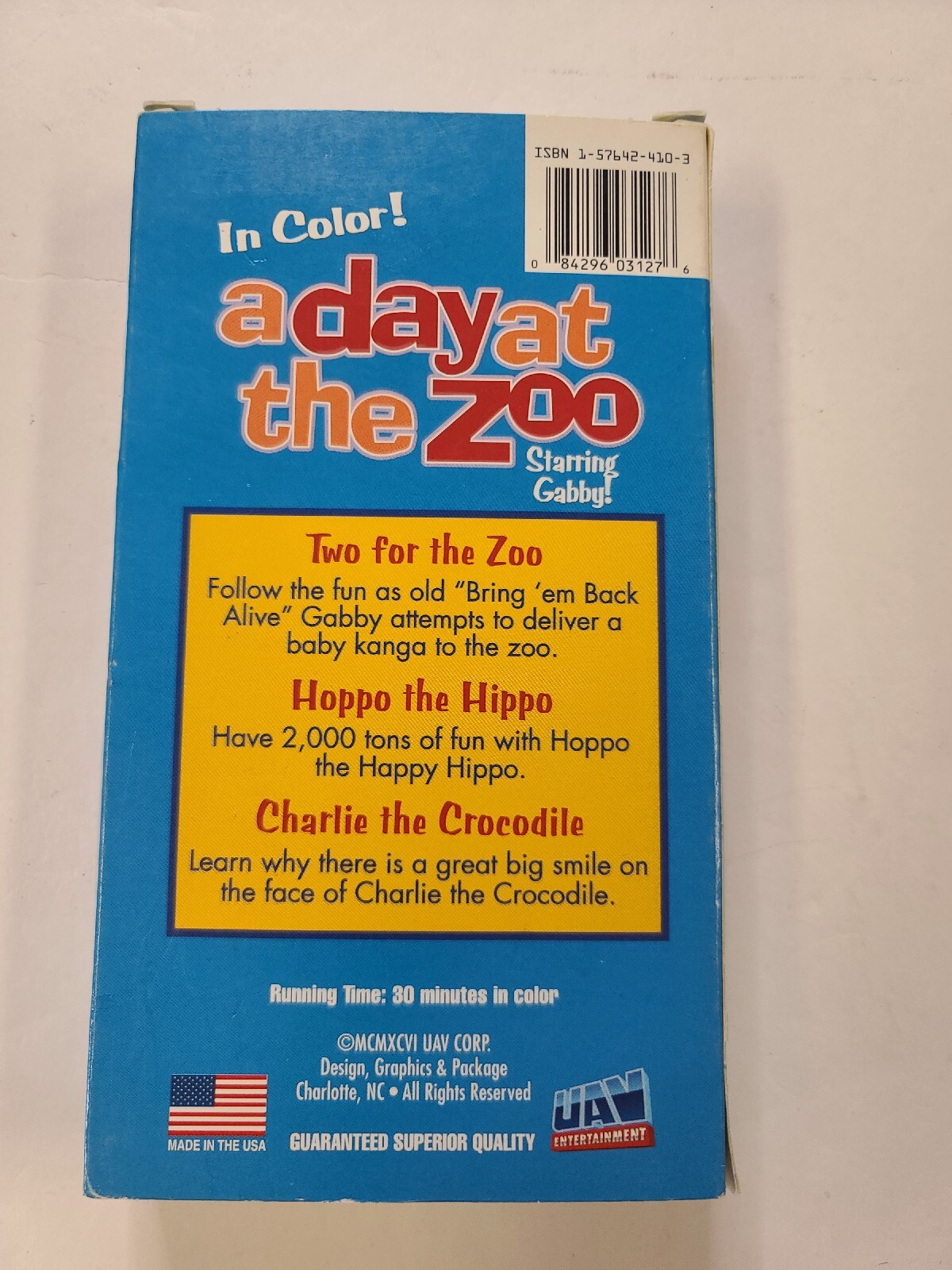 A Day At The Zoo, Pre-Owned VHS ( Starring Gabby! ) | eBay