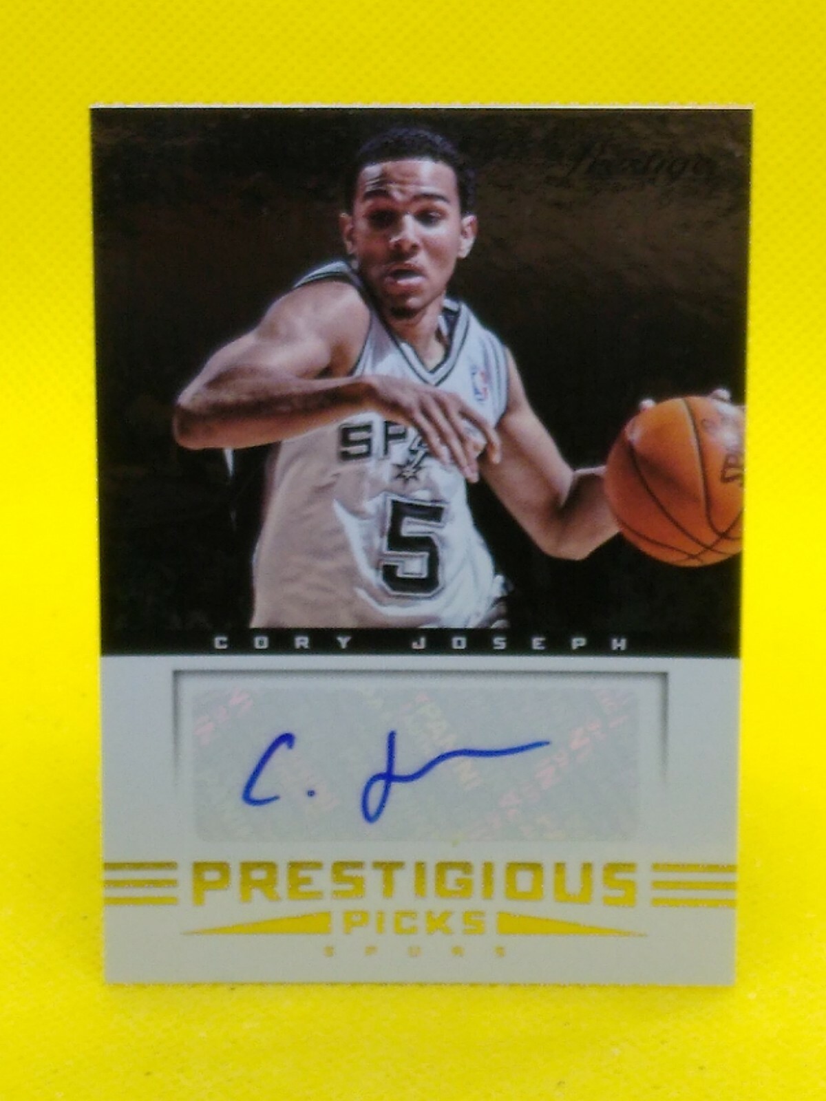 Cory Joseph 2012-13 Prestige Prestigious Picks AUTOGRAPH #26 | eBay