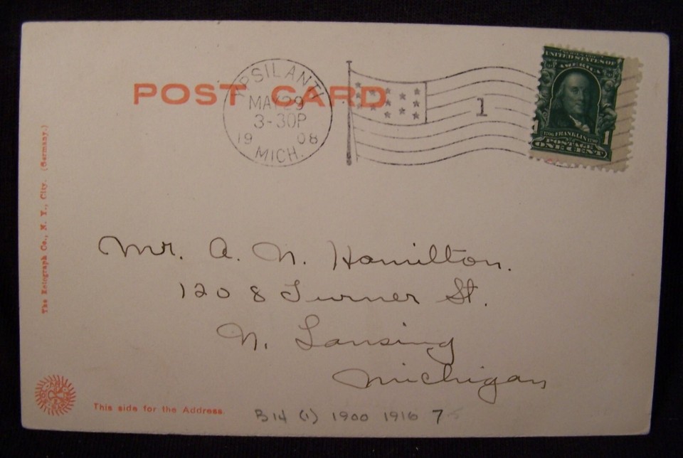 MI Ypsilanti Cleary Business College 1908 UDB Rotograph Postcard | eBay