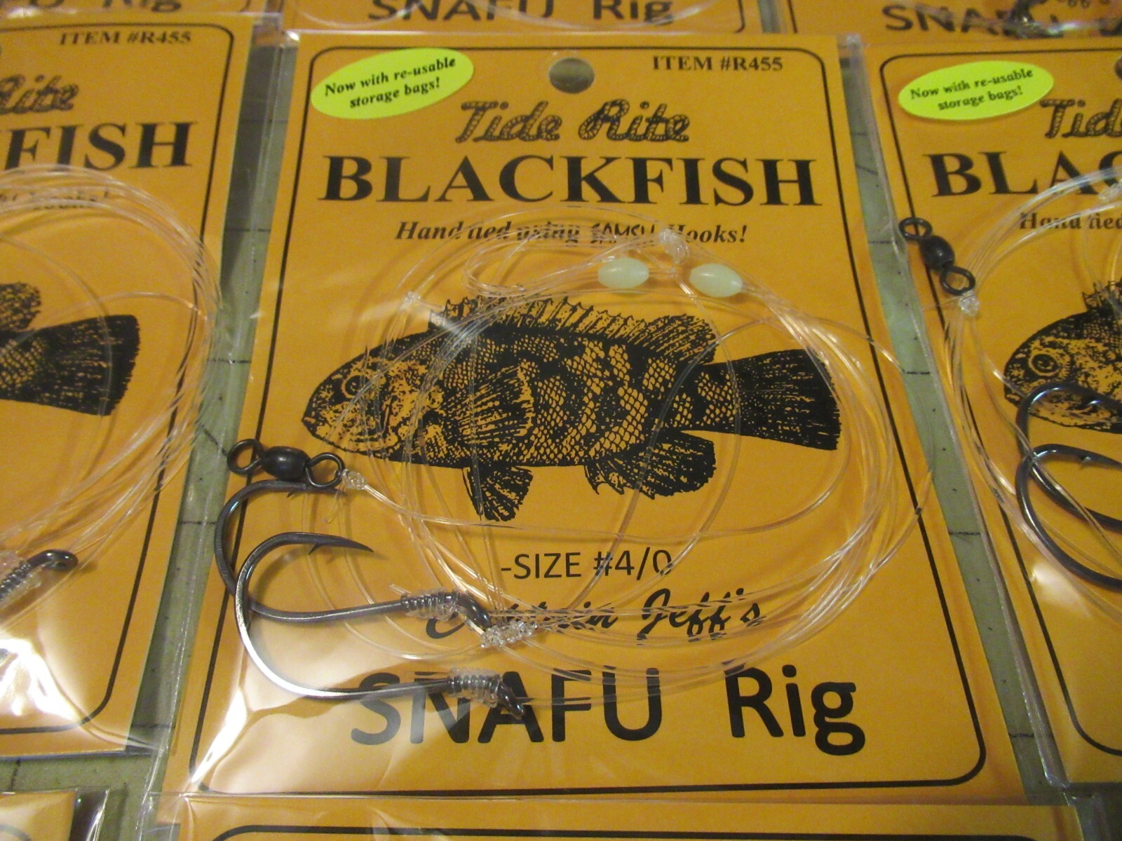 12 SNAFU RIGS BLACKFISH TAUTOG RIG CAPTAIN JEFFS SNAFU 2 HOOK RIG ...