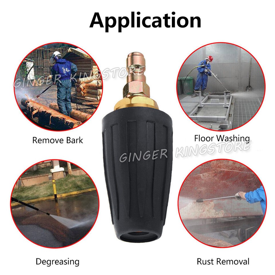 Pressure Washer Turbo Head Nozzle For High Pressure Water Cleaner 1/4 ...