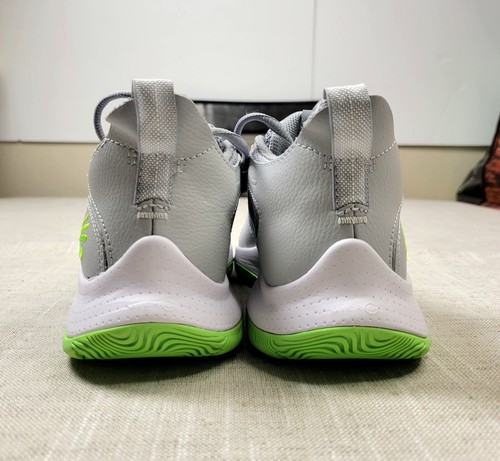 Under Armour Curry 3Z5 Shoes GS Size 4Y Boys Gray White Lime Basketball ...