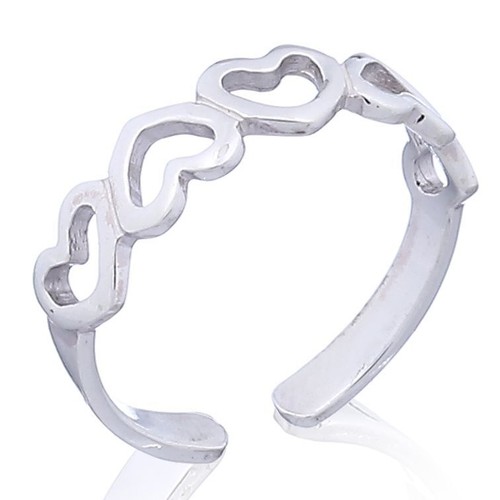 925 Silver Heart Toe Ring | eBay