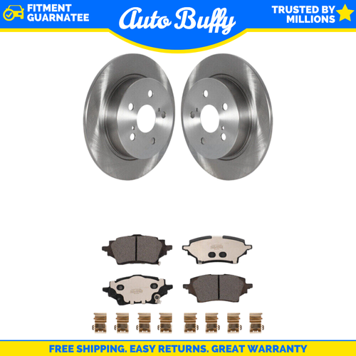 Rear Disc Brake Rotors And Ceramic Pads Kit For Toyota C-HR ...