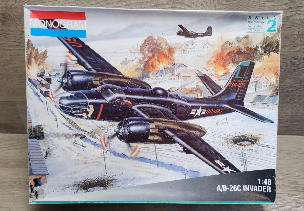Monogram 1/48 A/B-26C Invader Plastic Model Kit 5508 1995 STK327 | eBay