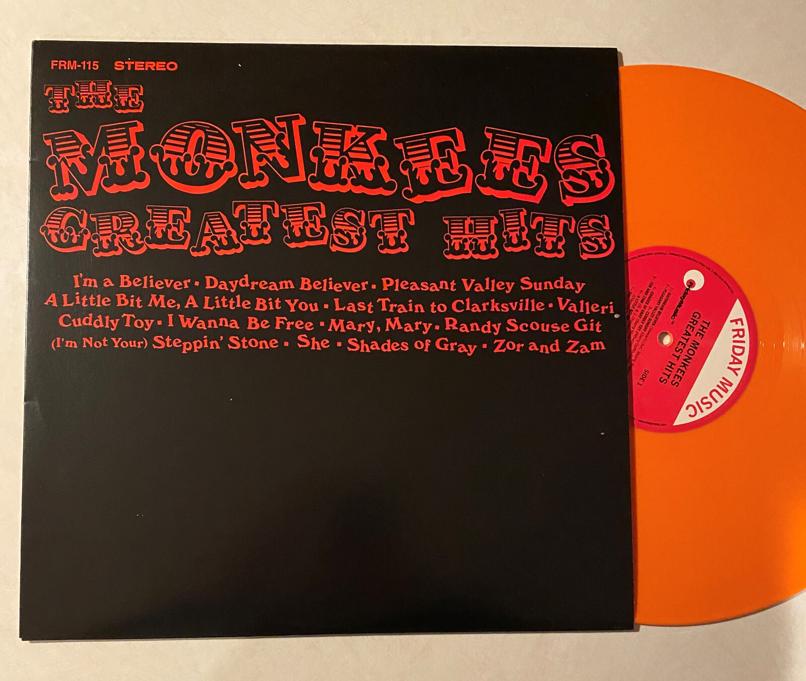 The MONKEES Greatest Hits Micky Dolenz Nesmith 180g Friday Music ORANGE ...
