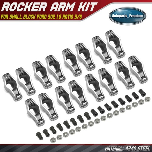 4340 Roller Tip Sportsman Rocker Arms for Small Block Ford 302 1.6 ...