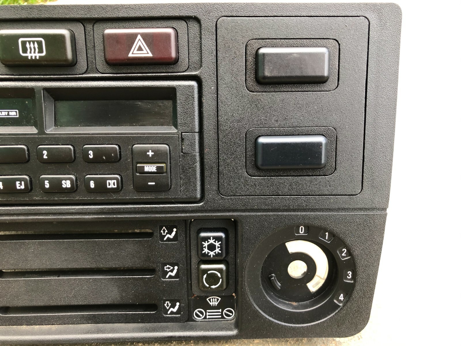 BMW E30 13 / 6 Button OBC Delete Plate On Board Computer 325i 325is ...