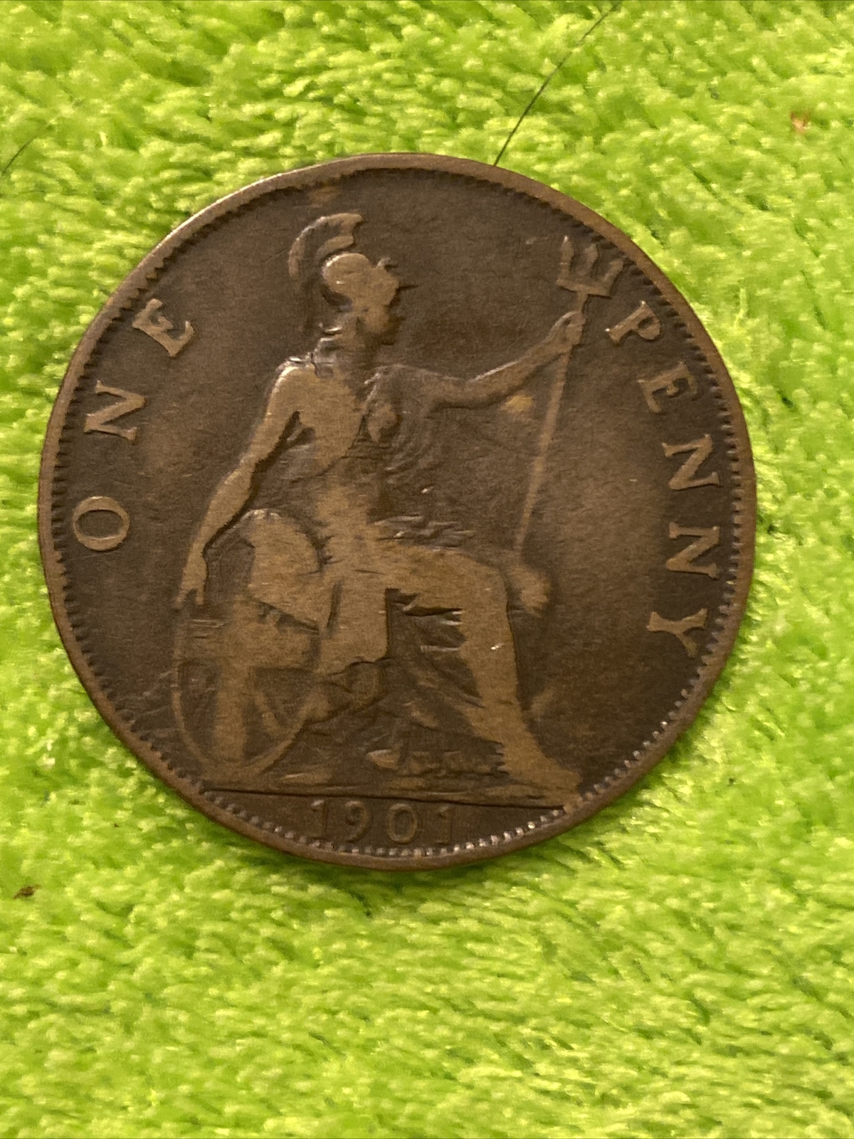 ONE Penny Queen Victoria DEI GRA BRITT REGINA FID 1870,1872,1901 Coins ...