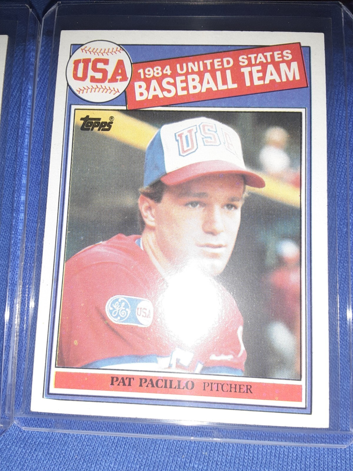 1985 Topps Team USA #402 Pat Pacillo Olympic ROOKIE FREE SHIPPING MVP ...