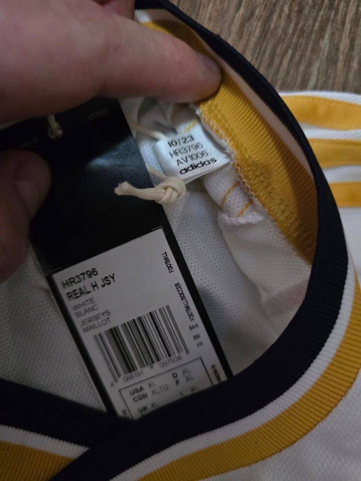 ADIDAS REAL MADRID CHAMPIONS FINAL 2024 KROOS XL HR3796 ORIGINAL JERSEY ...
