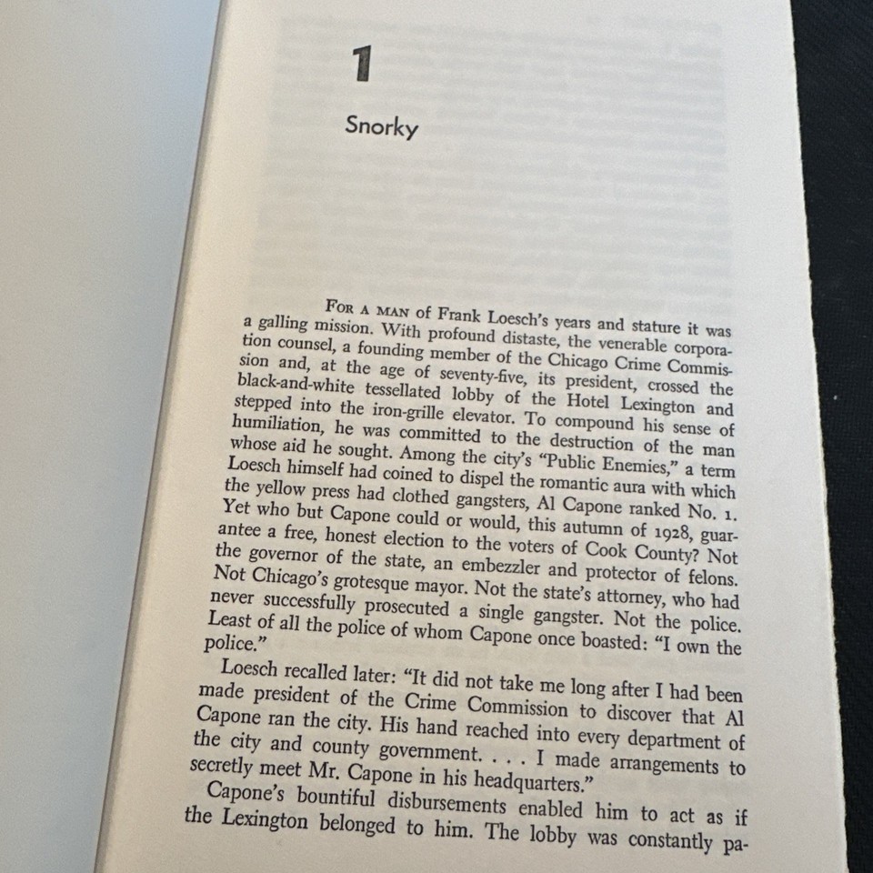 Capone, The Life And World Of Al Capone Book Club Edition Vintage ...