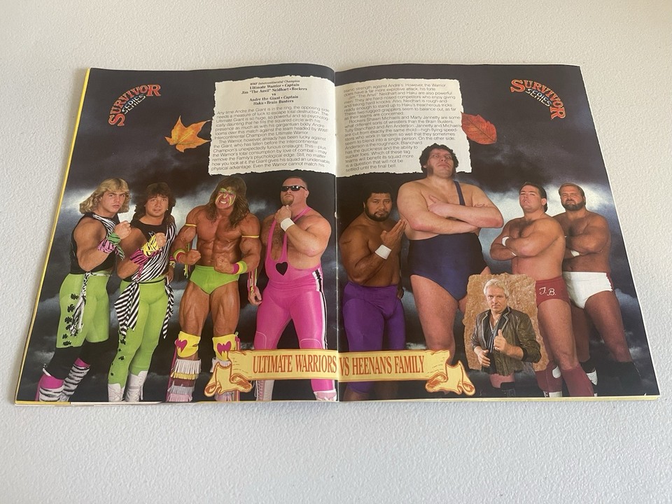 WWF Program PPV Pro-Wrestling Events Batch - 6 Programs 1987 - 1993 WWE ...