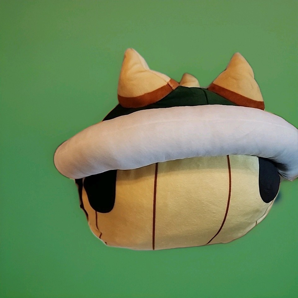 Nintendo Super Mario Bowser Green Turtle Shell Plush Toy Pillow Club ...