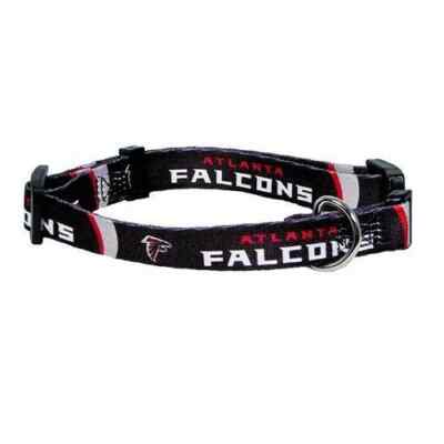 ATLANTA FALCONS DOG COLLAR ADJUSTABLE NYLON BLACK XS EXTRA SMALL MEDIUM ...