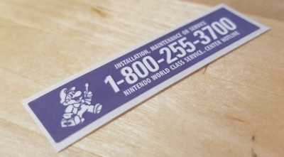 ONE NINTENDO ENTERTAINMNT SYSTEM NES-001 Maintenance Installation ...