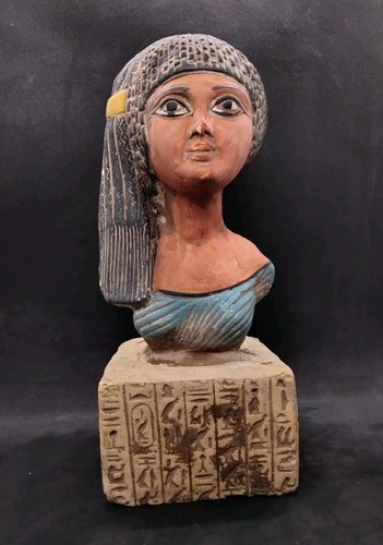RARE ANCIENT EGYPTIAN ANTIQUITIES Statue Bust for Priestess Queen ...