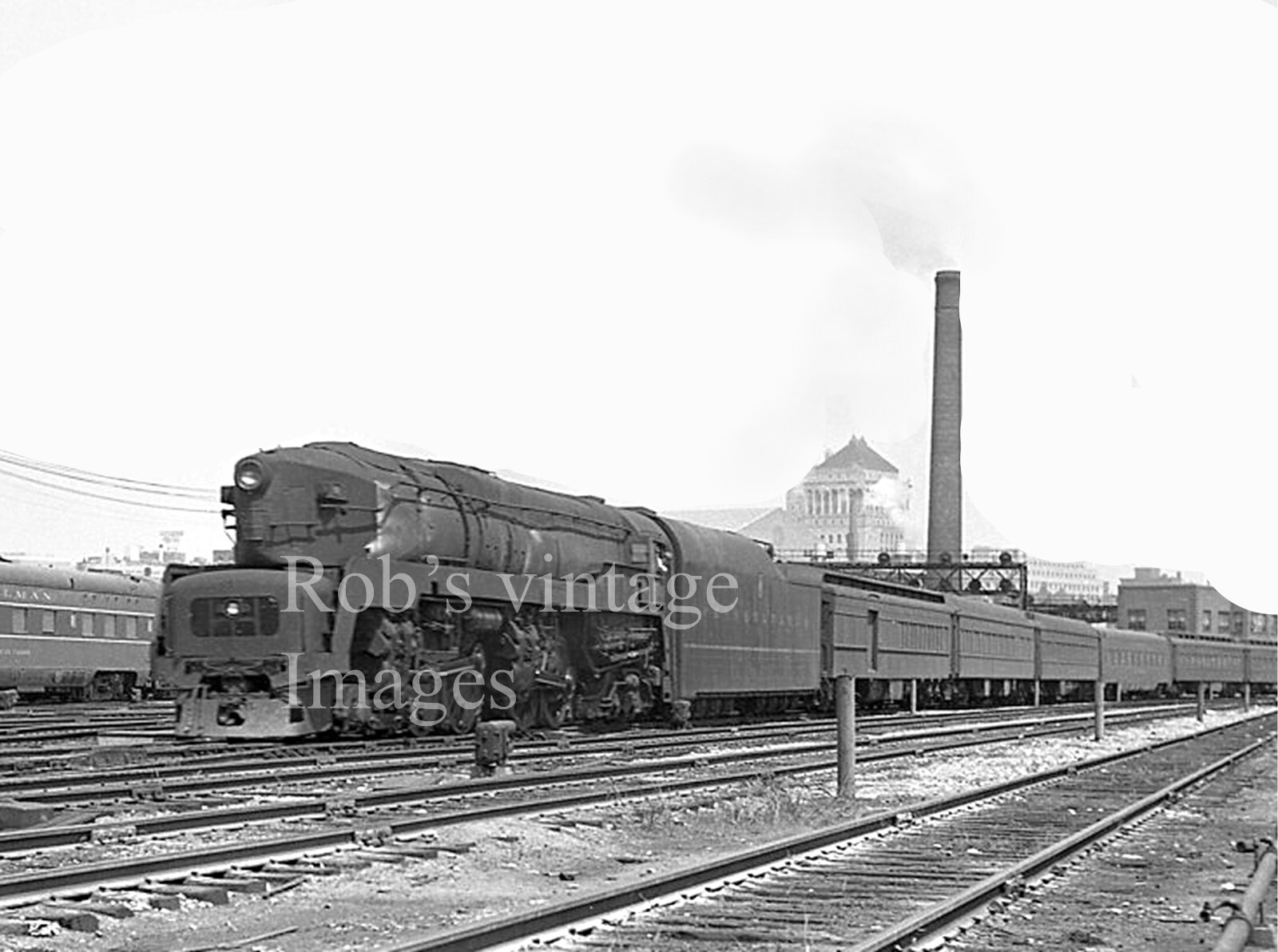 Pennsylvania Railroad T-1 Shark nose Steam Locomotive Train 6111 photo ...