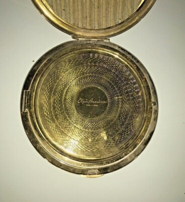 Vintage "1940" Elgin American Powder Compact No-Mirror Case Has Powder ...
