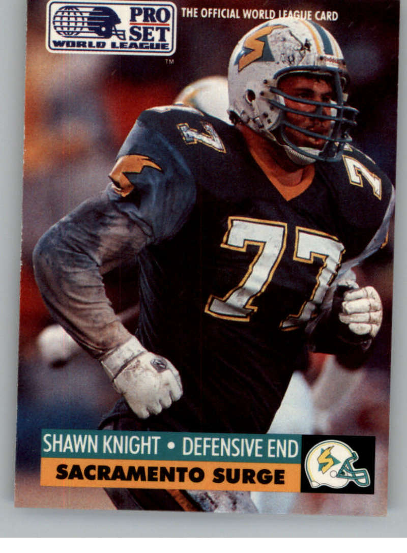 1991 Pro Set WLAF - #135 Shawn Knight (RC) for sale online | eBay