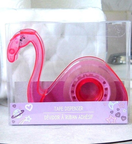Pink Flamingo scotch tape dispenser With Tape-Never used | eBay