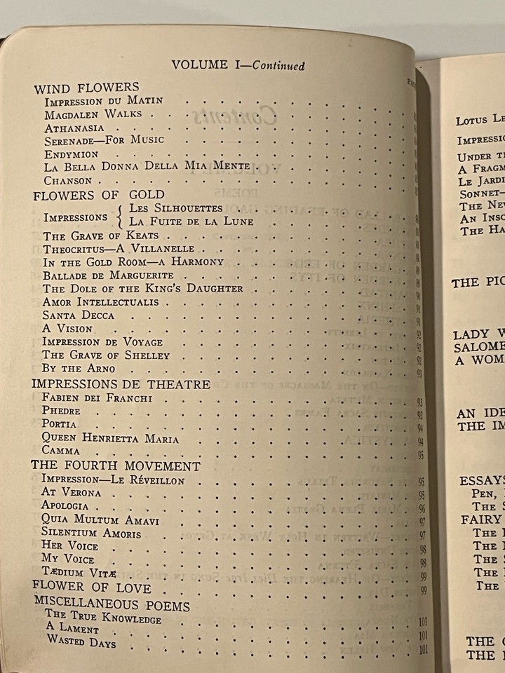 1927 The Works of Oscar Wilde - Six Volumes In One - Walter J Black ...