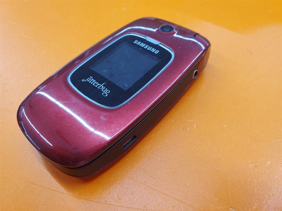 ⭐️⭐️⭐️⭐️⭐️ Cell Phone USED Great Call Samsung Jitterbug 5 Red | eBay