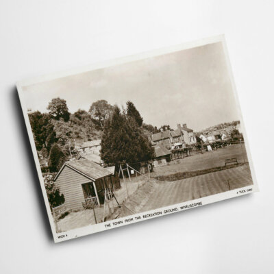 A6 PRINT - Vintage Somerset - Town from the Recreation Ground ...
