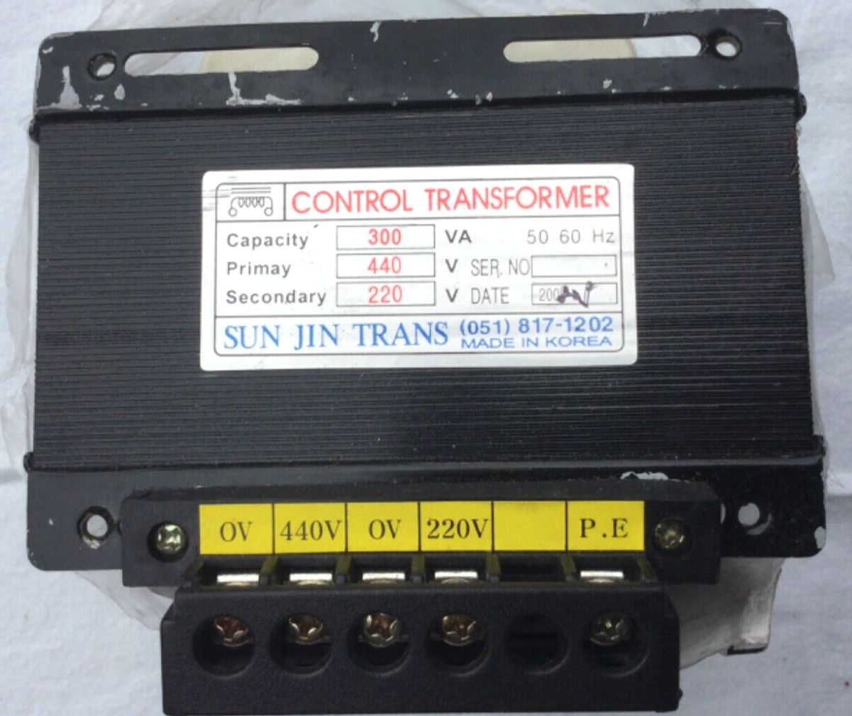 Sun Jin Trans Control Transformer 440V/220V (M0228-13) | eBay