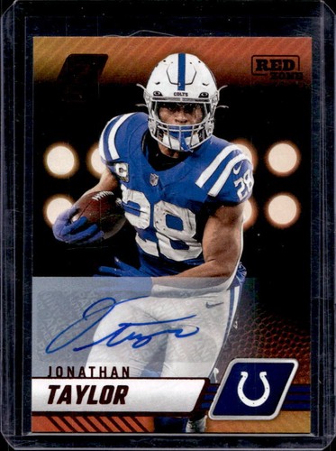2023 Panini Zenith Jonathan Taylor Auto Red Zone #42 Colts | eBay