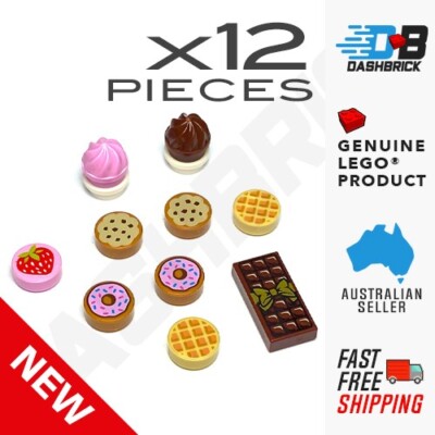 Genuine LEGO® Minifigure Food Pack: Sweets, Cookie, Chocolate, Cupcake ...