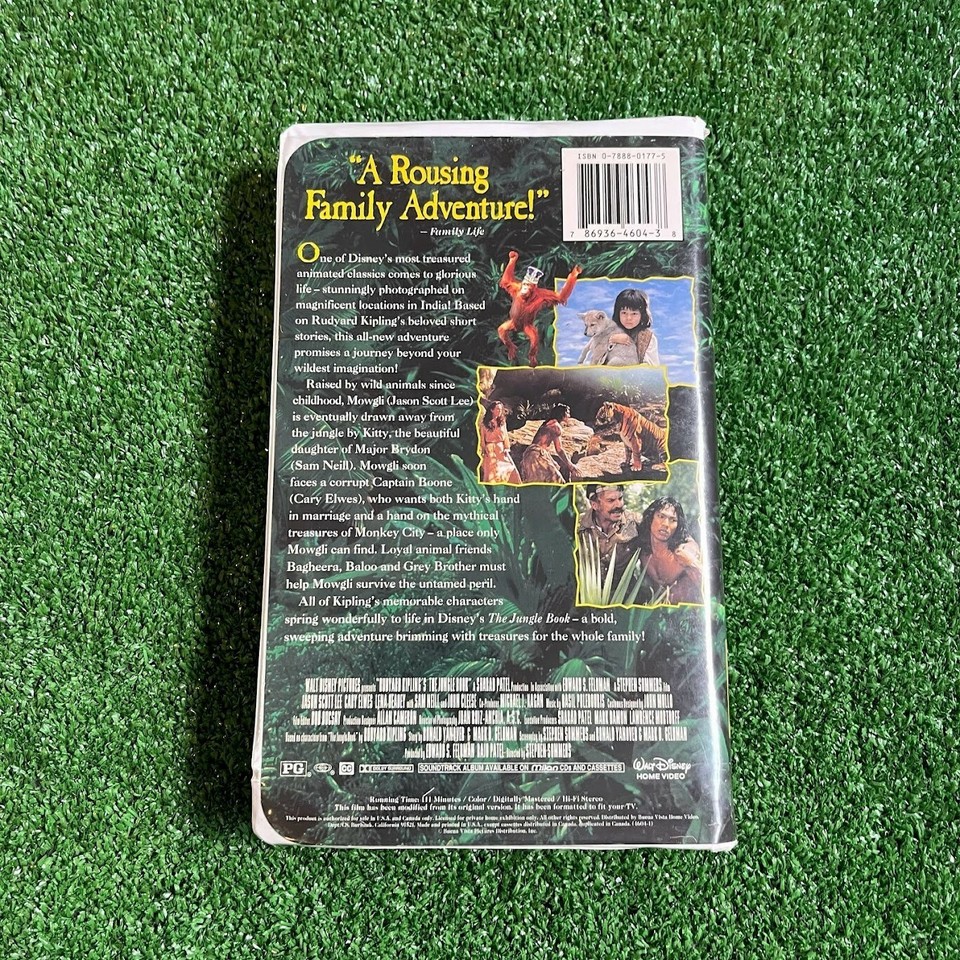 Rudyard Kipling's The Jungle Book Live Walt Disney's Home Video VHS ...