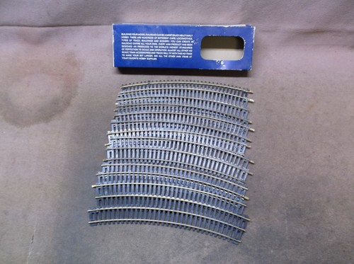 AHM HO SCALE MODEL TRAIN RAILROAD 14 PIECES CURVED TRACK WITH ORIGINAL ...