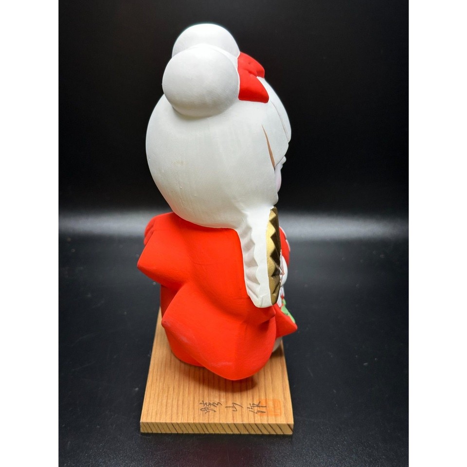 Japanese Hakata Doll "Hanakko" w/Wood Base | eBay