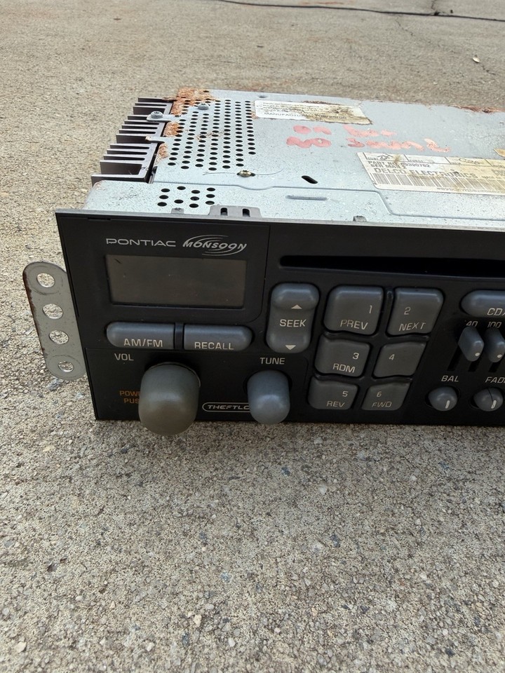 98-02 Pontiac Firebird Trans Am OEM Monsoon GM Radio AM/FM 09390782 | eBay