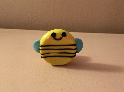 Handmade Red Panda Polymer Clay Worry Stone with Sparkly Accents | eBay UK