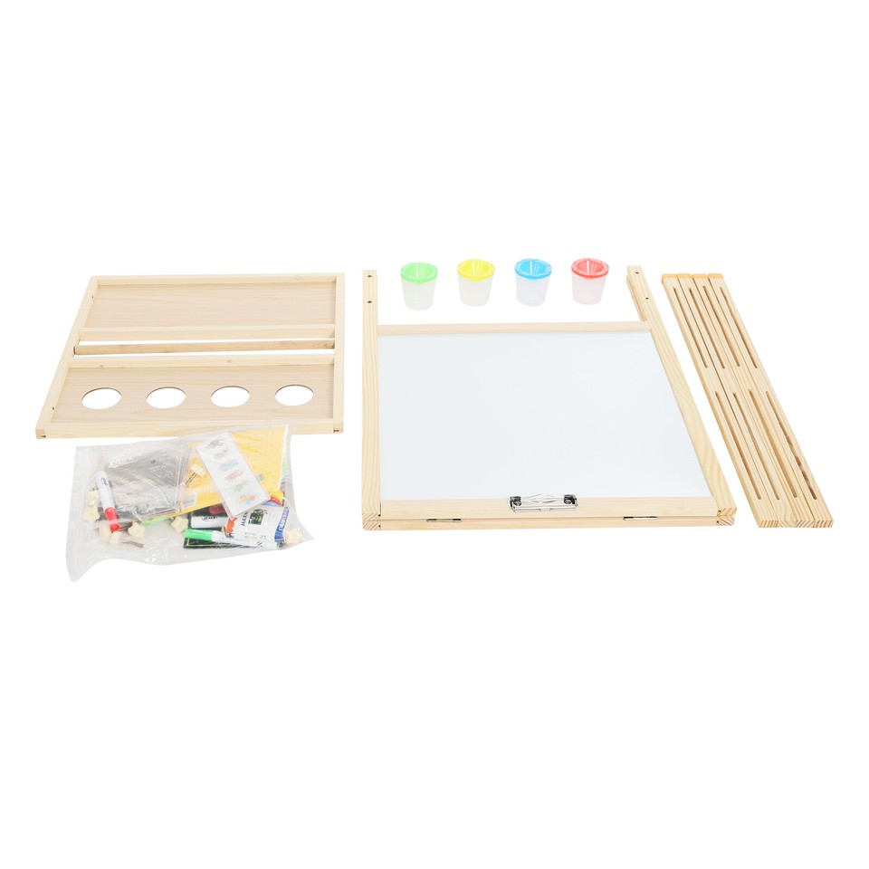 Wood Color Floor Standing Art Easel Easel for Kids Adjustable Standing ...