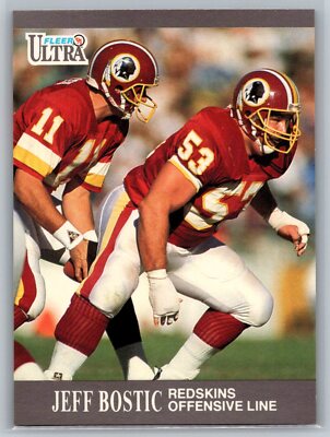 Jeff Bostic 1991 Ultra FOOTBALL #268 Washington Redskins | eBay