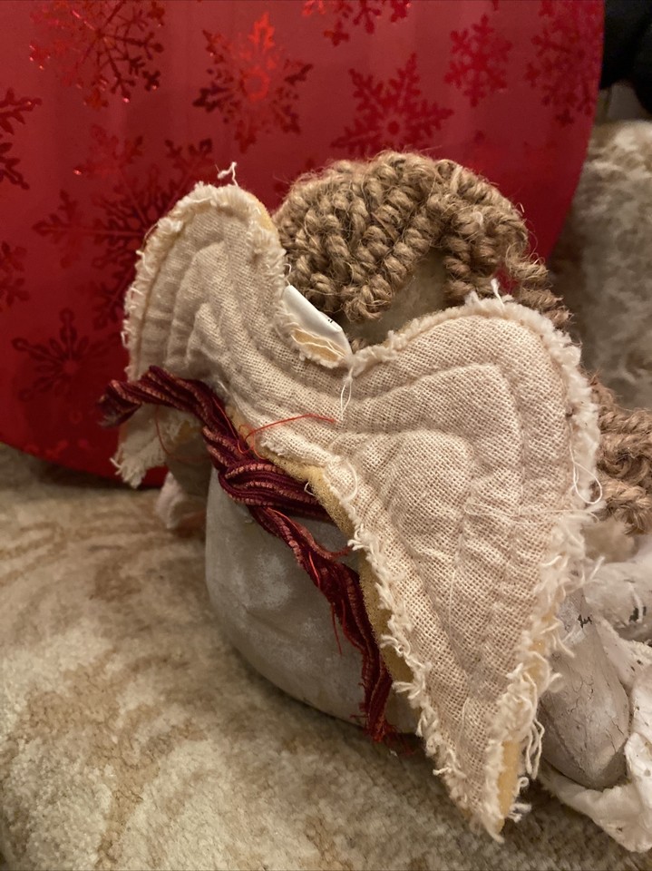 Fabric Angel Cloth Shelf Sitter Figure | eBay