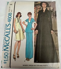 Uncut McCall's Pattern 9647 Dress Tunic Pants Size 16 Bust 38 Vintage ...
