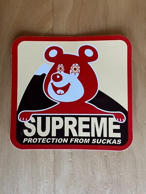 Supreme Bear Sticker Red FW20 | eBay
