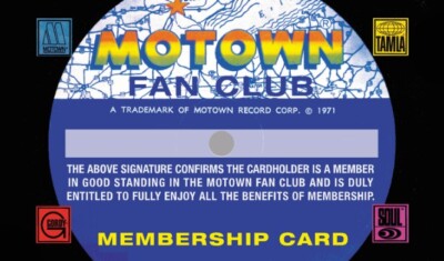 MOTOWN FAN CLUB MEMBERSHIP CARD - FANTASY CARD | eBay