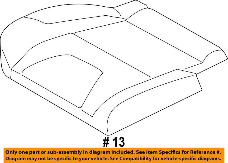 FORD OEM 13-15 Escape Seats Tracks Rear Seat Components-Seat Cover ...