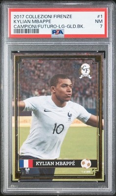 PSA 7 NM Kylian Mbappe 2017 Campioni Futuro #1 Rookie Card Gold Back 1 ...