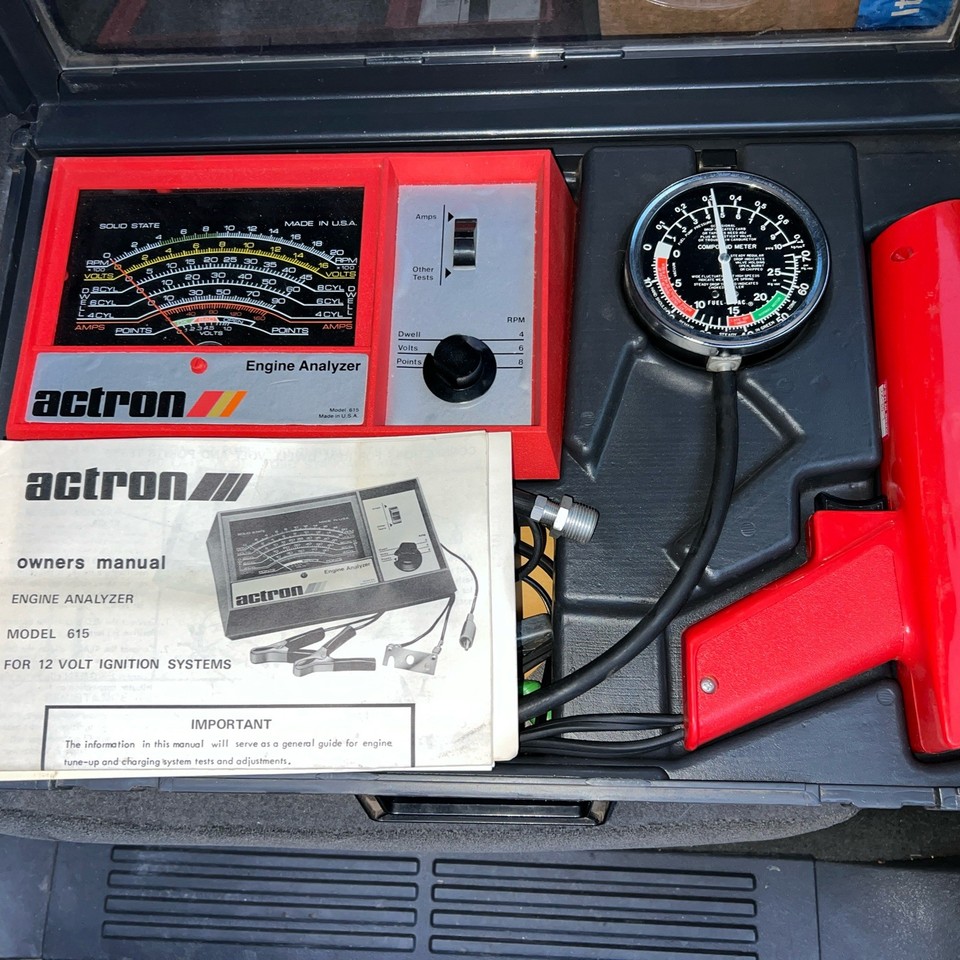 Actron Automotive Tune-Up Kit w/Analyzer Model 615/L-200 Timing Light/V ...