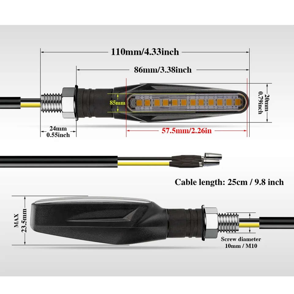 Led Indicators Full Set for KTM XC 525 & XC-F 505 | eBay
