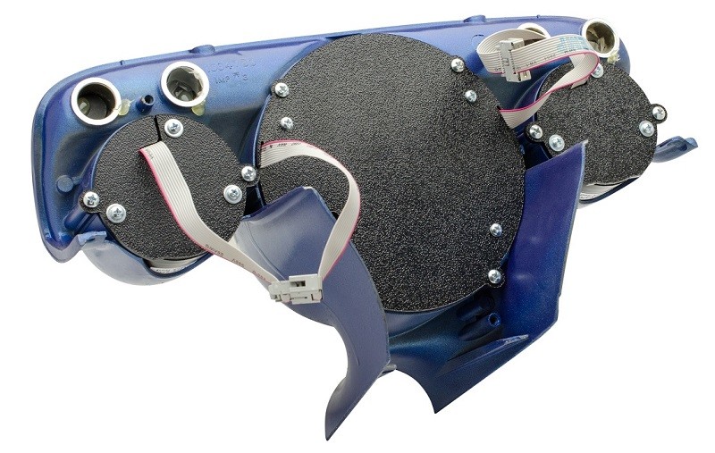 Dakota Digital 1957 Chevy Car Analog Gauges System Black Alloy White ...